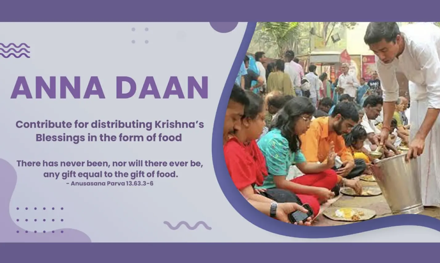 Anna daan | Phool Shringar | Vastra Daan | Raaj Bhog - ISKCON